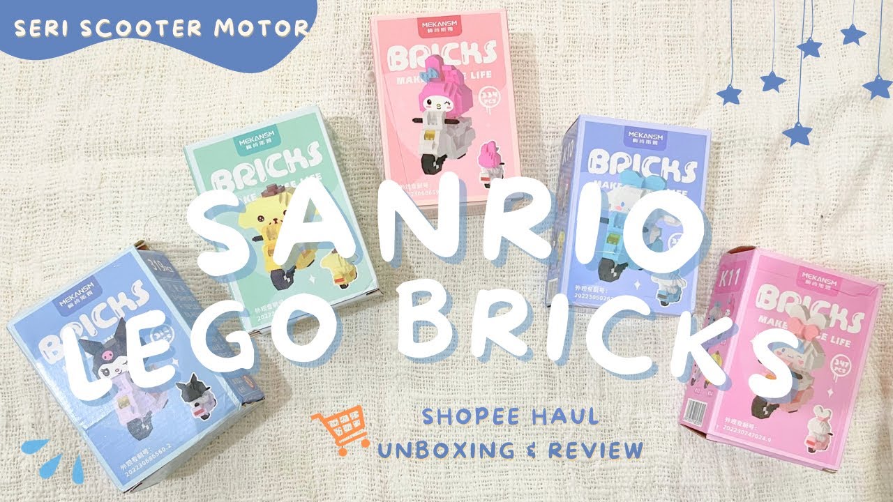 LEGO BRICKS SANRIO SERI SCOOTER MOTOR | UNBOXING & SPILL SINGKAT ...