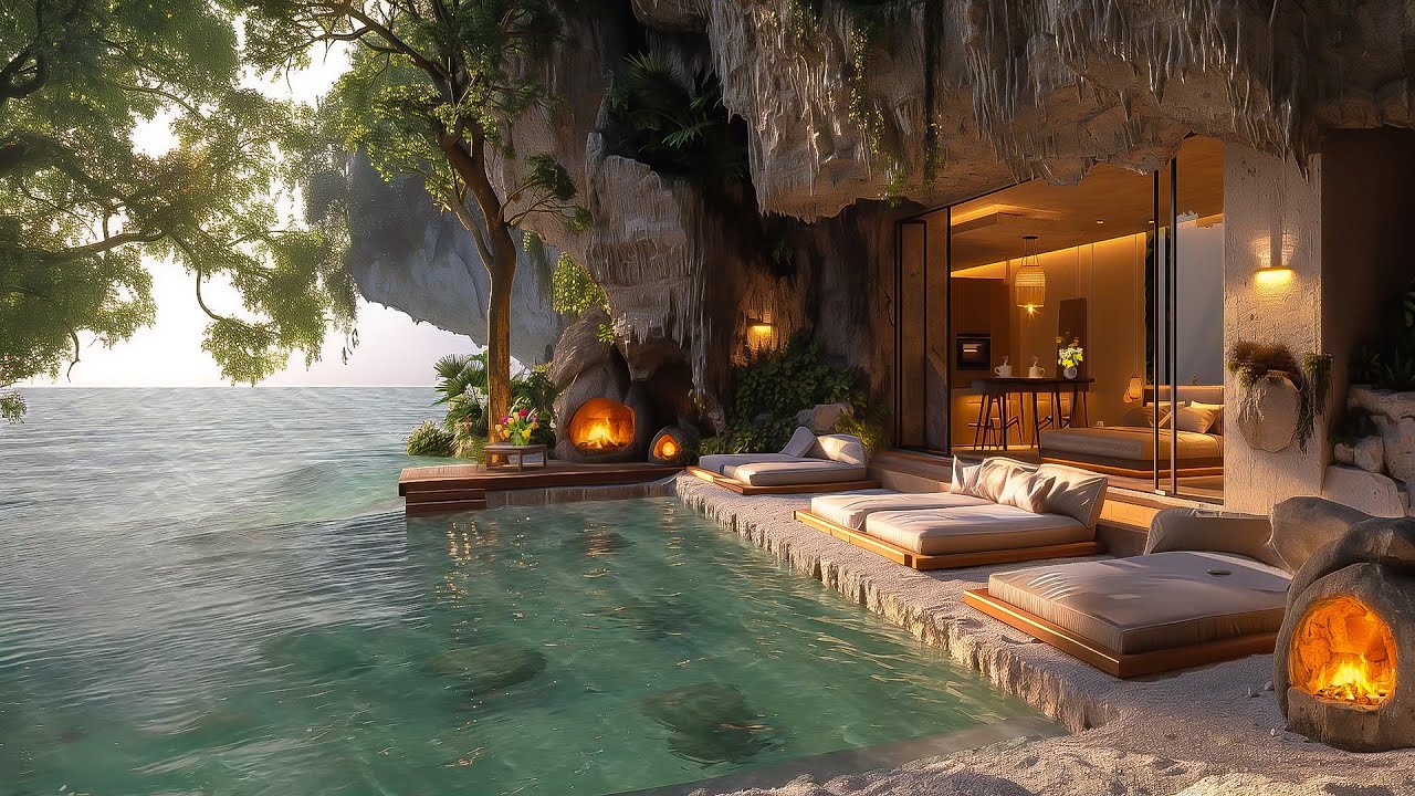 Seaside Smooth Jazz Calm | Relaxing Jazz For Morning Happy | Positive ...