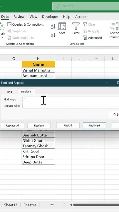 Excel trick🤔 to remove first name or last name #ytshorts #youtubeshorts #shorts #exceltricks # ...