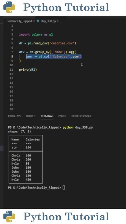 Aggregate Data With Polars Python Tutorial Youtube