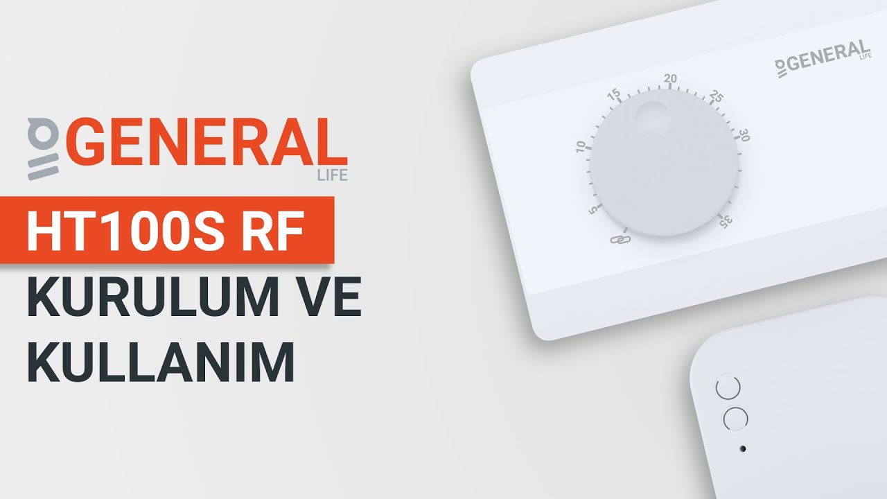 GENERAL HT100S RF Kablosuz Oda Termostatı - YouTube