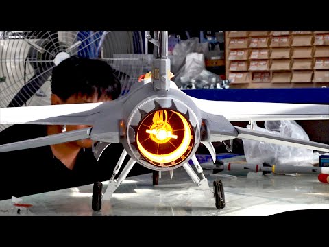 SO SPLENDID！EDF RC JET PLANE Afterburner Simulate Light，航模涵道机仿真尾焰灯安装和试飞 ...