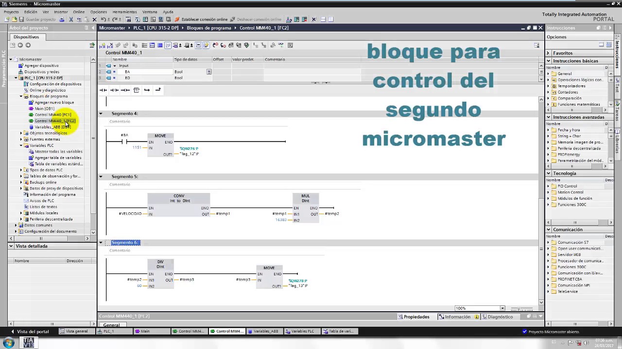 configuracion de micromaster 440 - YouTube