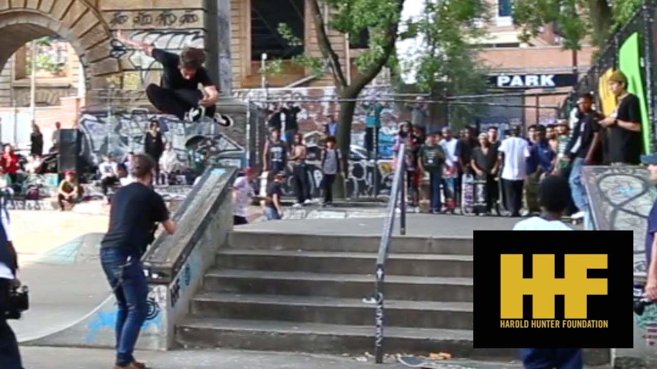 BEAUTIFUL HARDFLIP OVER HUBBA GREYSON BEAL HAROLD HUNTER DAY 2021 - YouTube