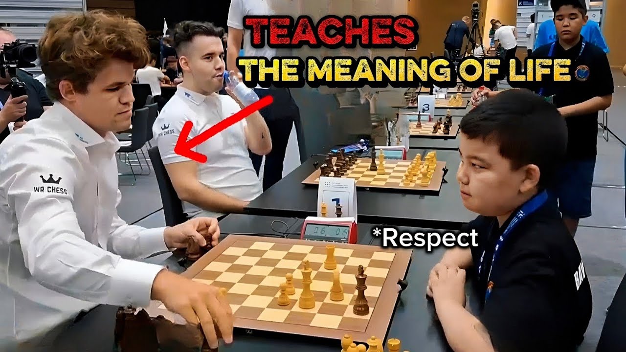 Magnus Carlsen VS Nurassyl Primbetov || Fide World Blitz Team ...