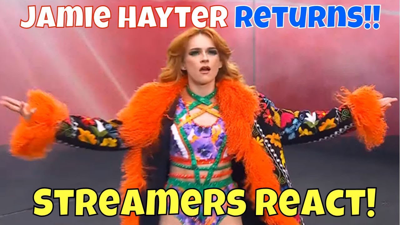 Streamers React!! Jamie Hayter returns at #aew All In 2024!! #aewallin ...