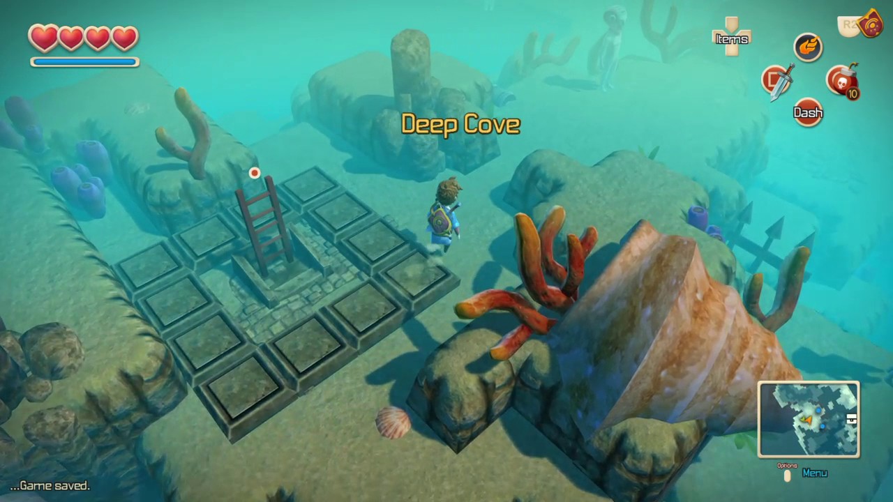 Oceanhorn Gillfolk's Drop - Cavern of Fire Pt2 - YouTube