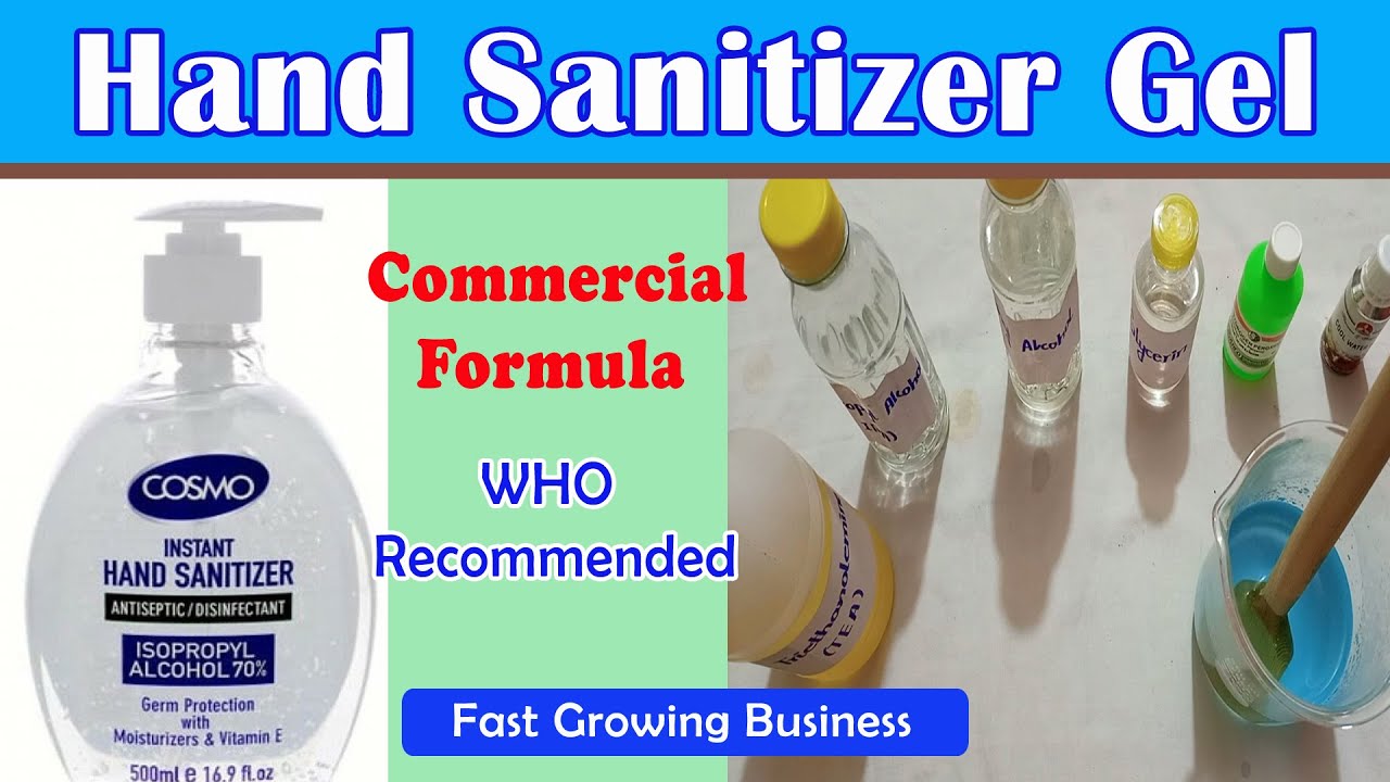 How to make Hand Sanitizer Gel | Hand Sanitizer Formula | Earn With ...