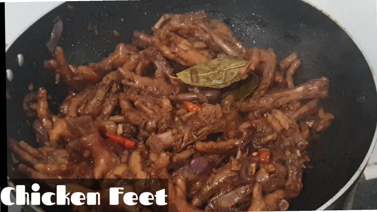 SPICY CHICKEN FEET ADOBO| CHICKEN FEET RECIPE | PANLASANG PINOY - YouTube