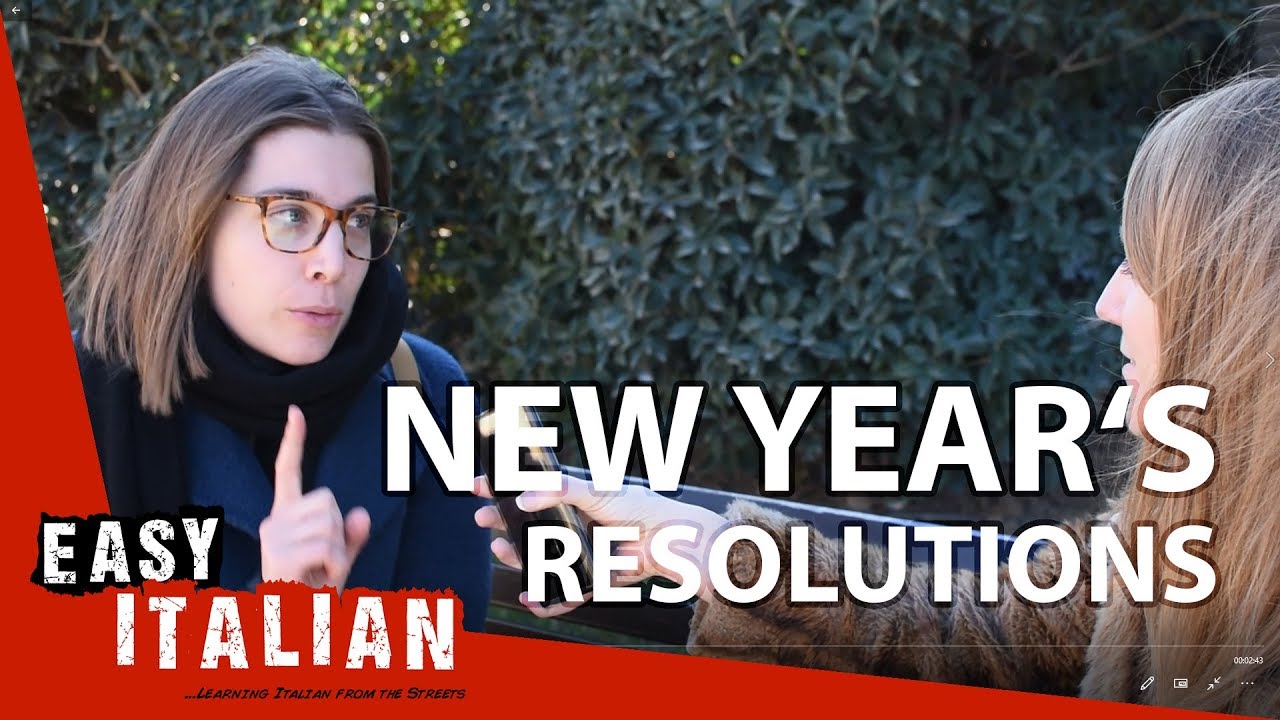 New Year's Resolutions | Easy Italian 11 - YouTube