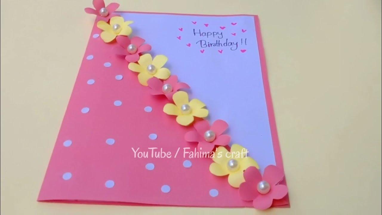 Birthday card making ideas 🍒 - YouTube