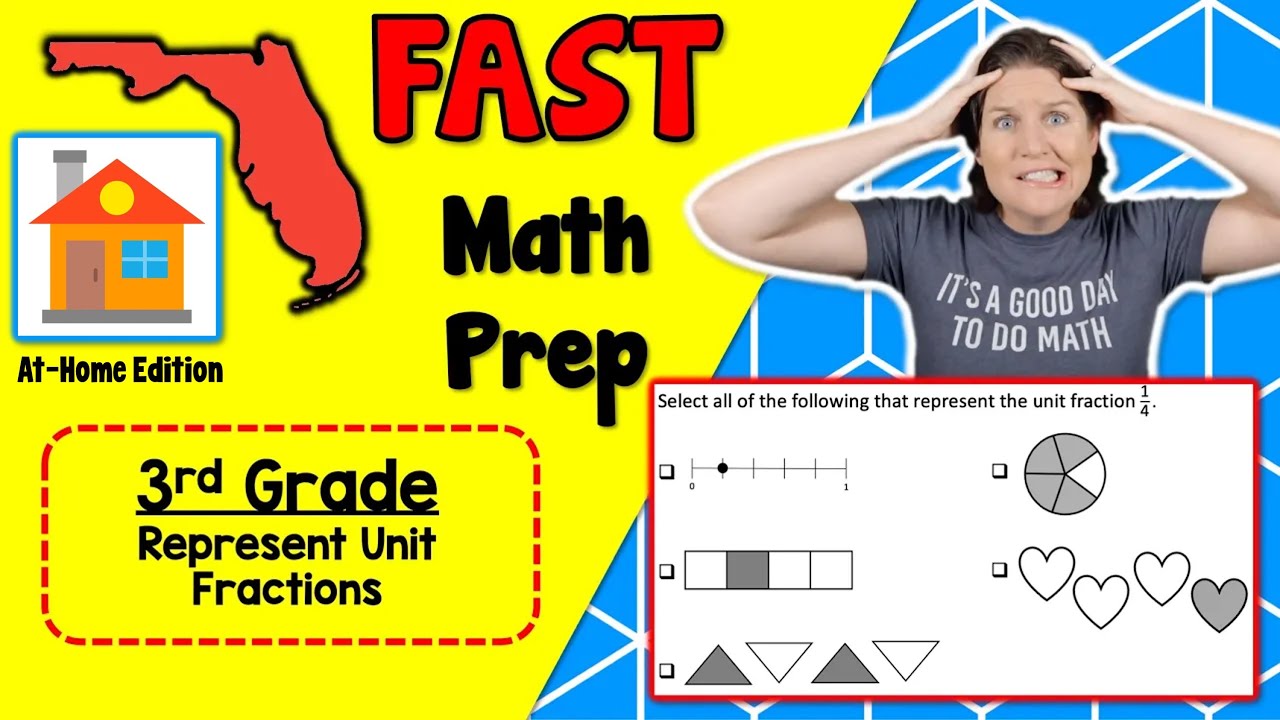 3rd | FAST Math Test Prep | At-Home | Represent Unit Fractions - YouTube