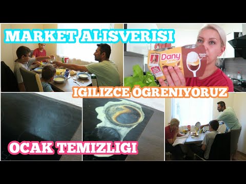 1740 TL(100€)Tutan Dev Market Alişverişi ✅ Evde ingilizce ögreniyoruz | Oçak temizliği | Günlük Vlog
