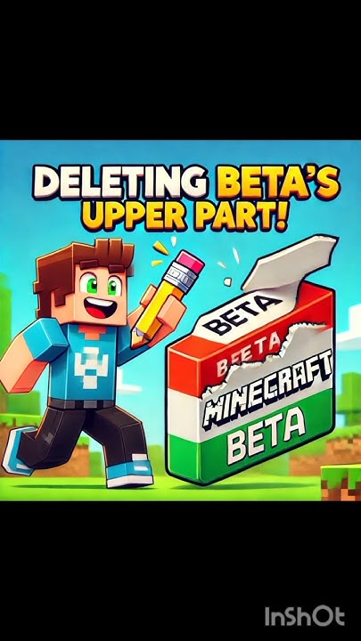 How to remove beta upper part in Minecraft - YouTube