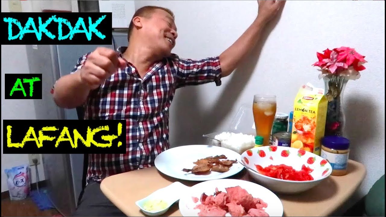 Super Late Lunch With Luncheon Meat & Dried Pusit! MUKBANG (Slight ...