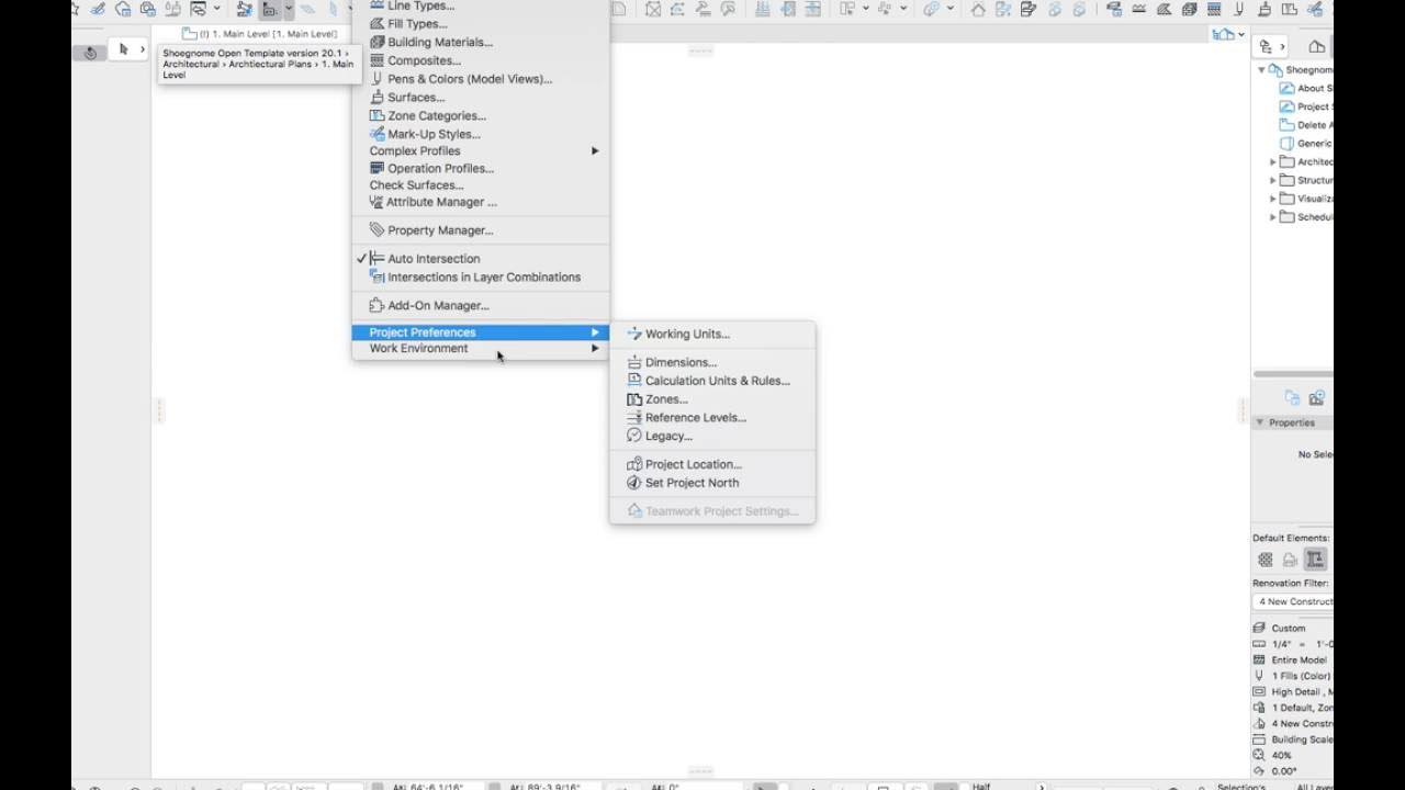ARCHICAD Tutorial #55: Work Environment in ARCHICAD 20 (2016) - YouTube