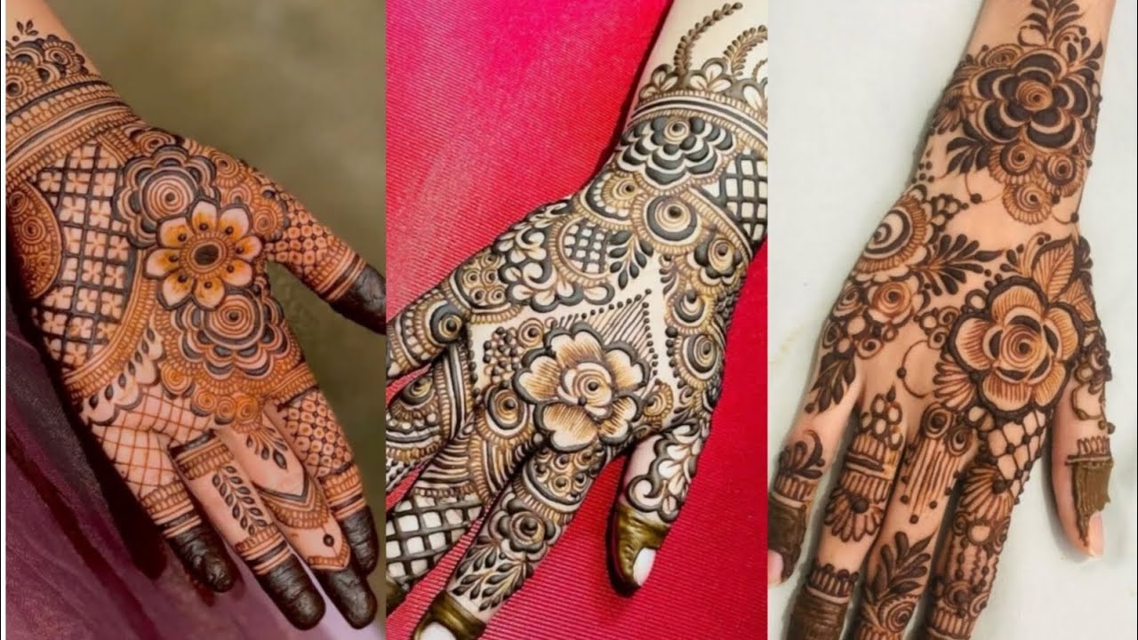 Very stylish kafif flowers mehndi designs||hennadesign||mehndidesigns ...