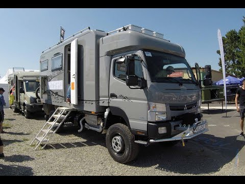Mitsubishi Fuso Canter Explorer RV Camper truck motorhome 6C18 Camping car 6C180 walkaround V0765
