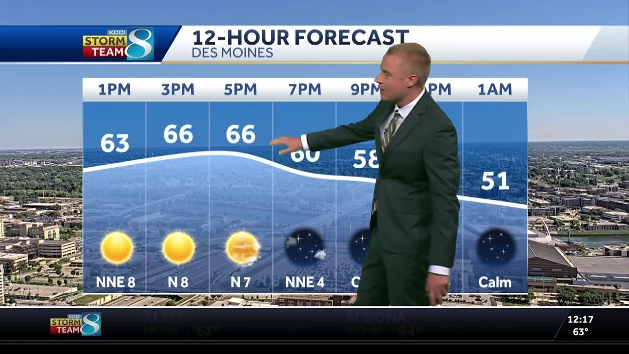 Iowa weather: Cooler fall temps before a warm and wet weekend - YouTube