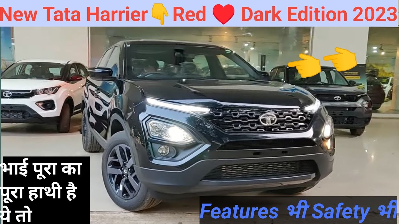 New Harrier Red Dark Edition 2023 More features & Adas at 29.37lakh ...