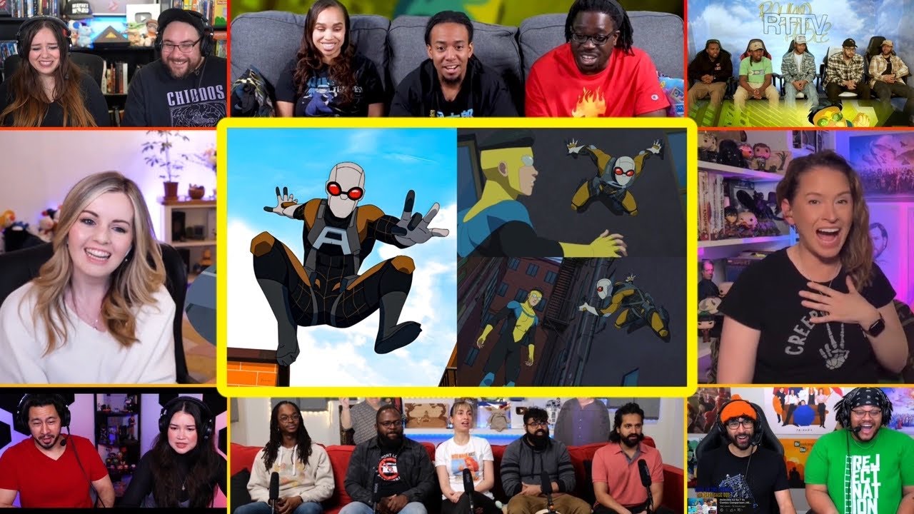 YouTubers React To Spider-Man CameobIn Invincible Finale | Invincible ...