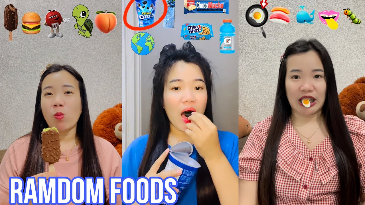 Eating Emoticons in Order | Ramdon Foods🍪🍳🍫🍣🍱 - YouTube