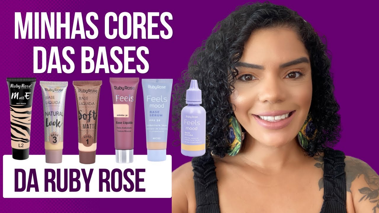 Minhas cores de todas as bases da Ruby Rose - YouTube