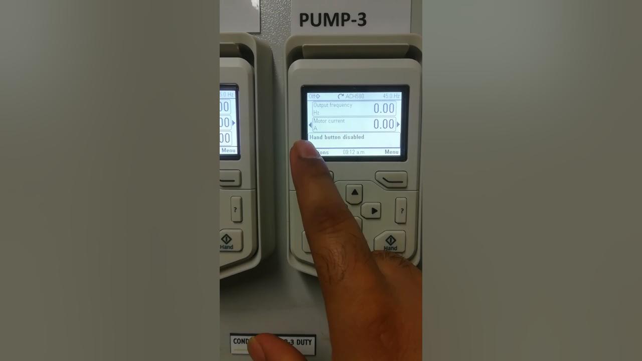ABB VFD ACH580 How to Disable Hand Mode - YouTube