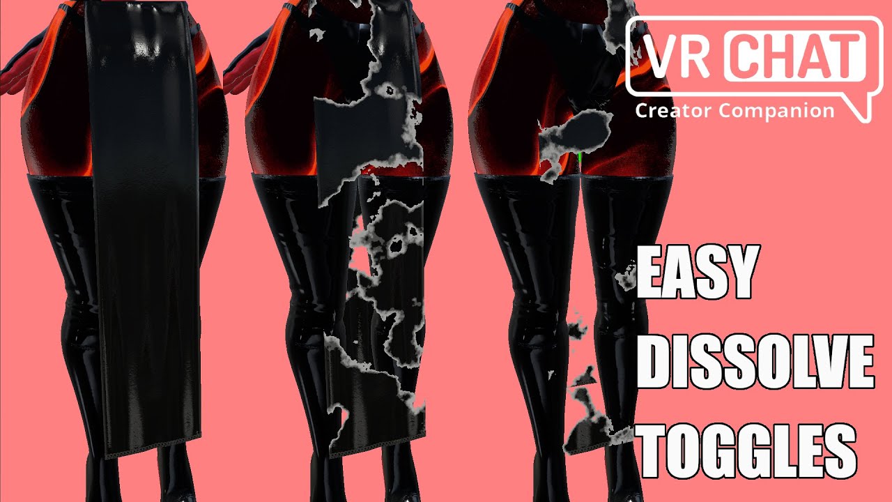 How to make dissolve toggles for VRChat Avatars tutorial - YouTube
