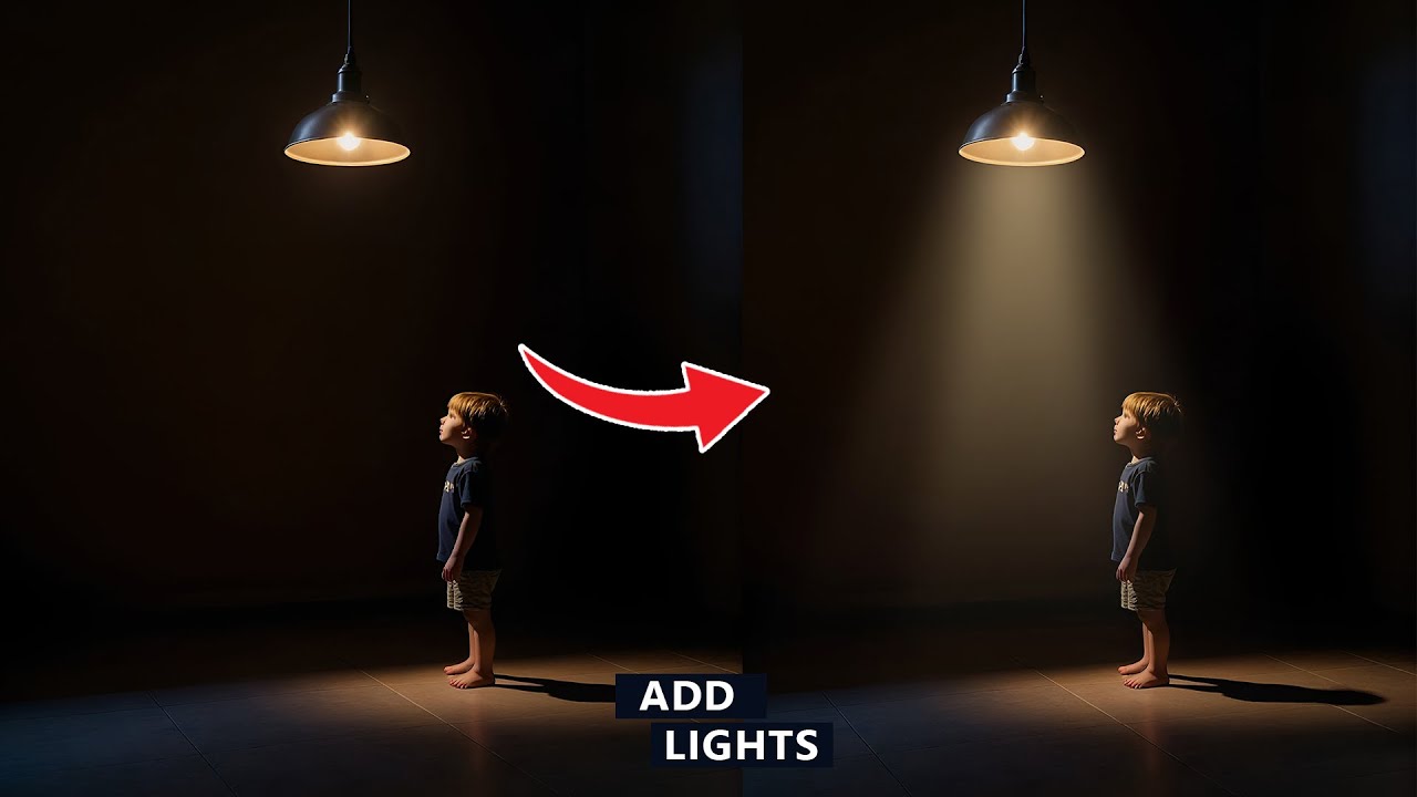 How to Create Dramatic Lighting in Photoshop Tutorial for beginners ...