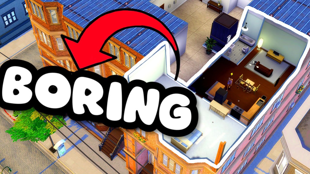 I Renovated this Brutally BORING apartment in The Sims 4 - YouTube
