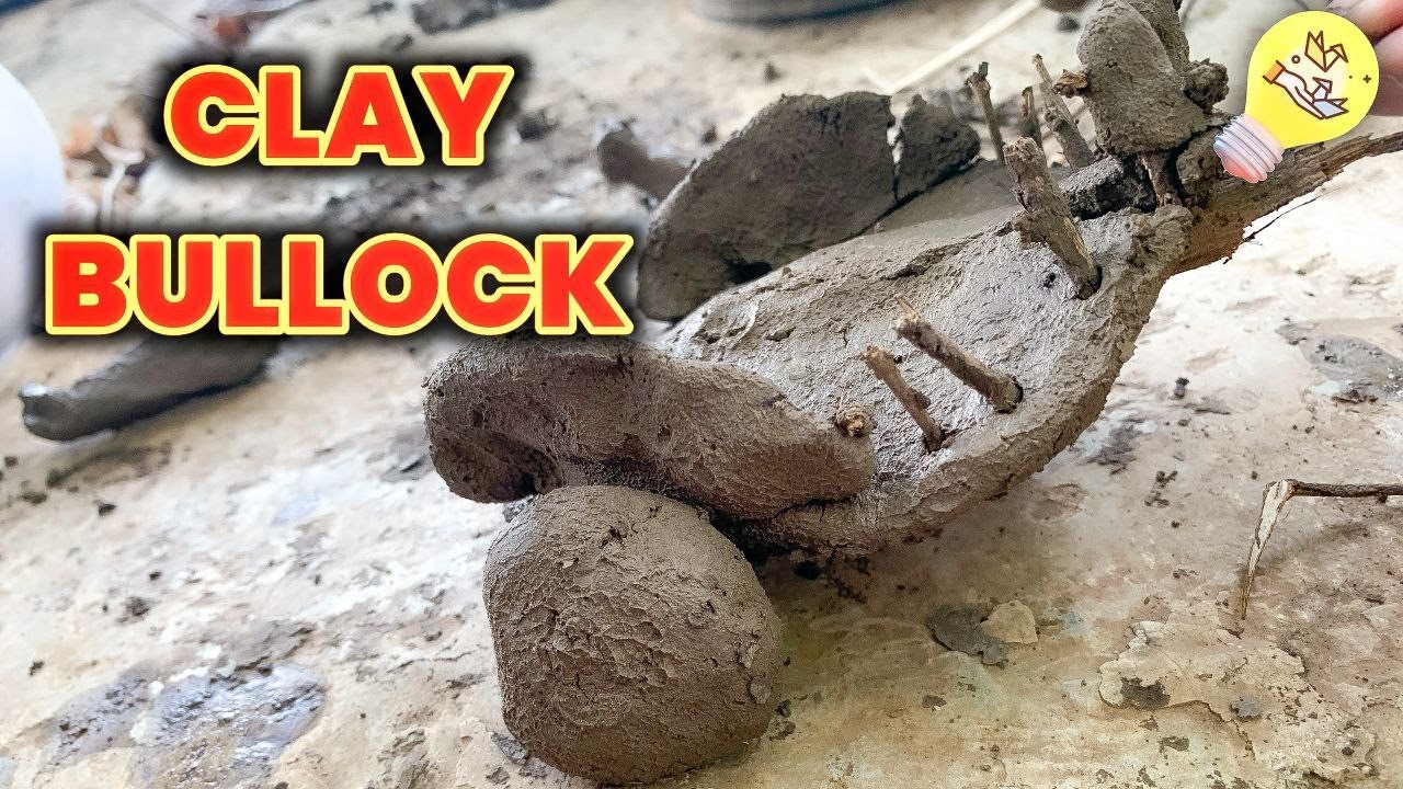 Bullock making with clay | bailgadi banana - YouTube