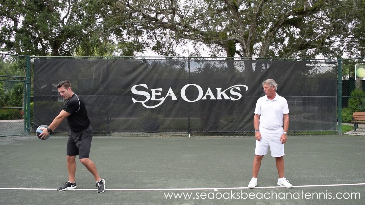 Medicine Ball Rotational Toss - YouTube