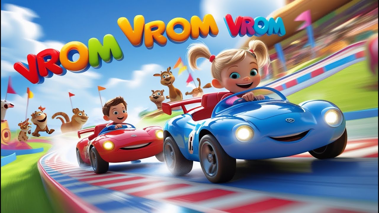 🚗 Vroom Vroom Vroom! Kids Car Racing | Fun Learning Rhyme for Children ...