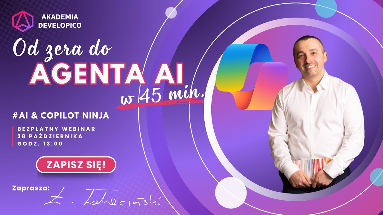 Od zera do AGENTA AI w 45 minut | Webinar 28.10.2025 | Nagranie - YouTube