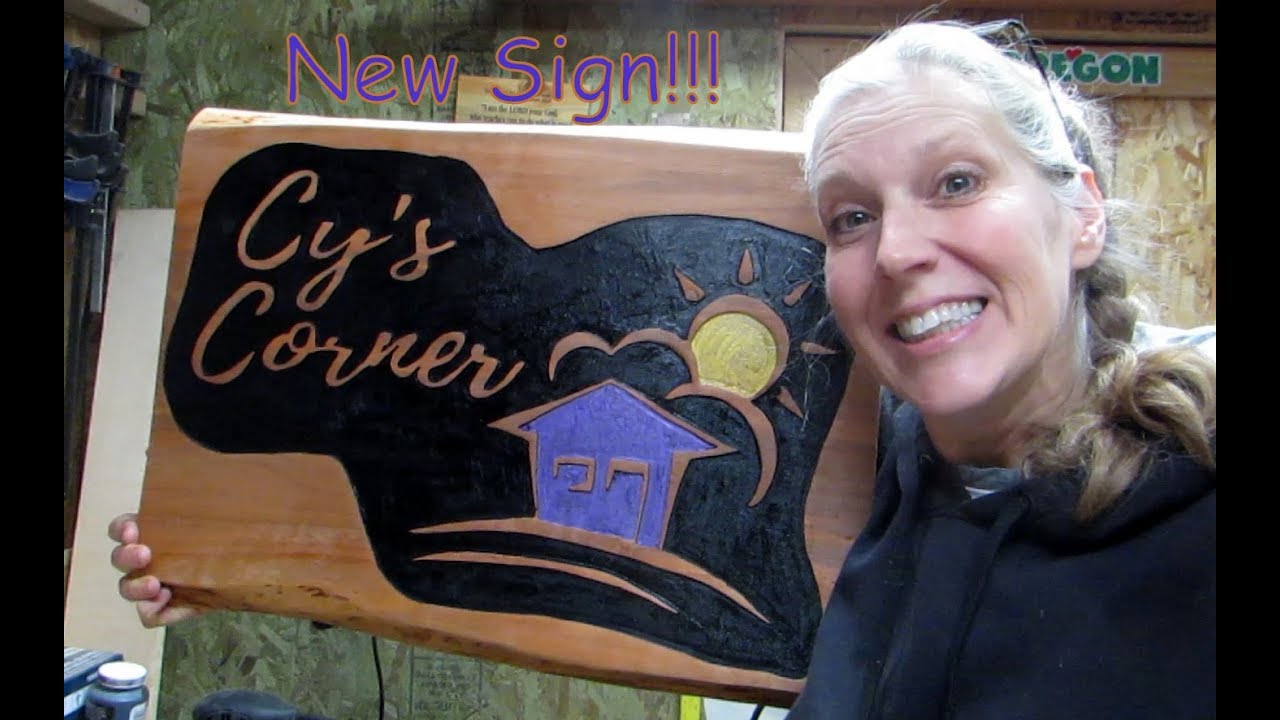 New Cy's Corner Sign!!! - YouTube