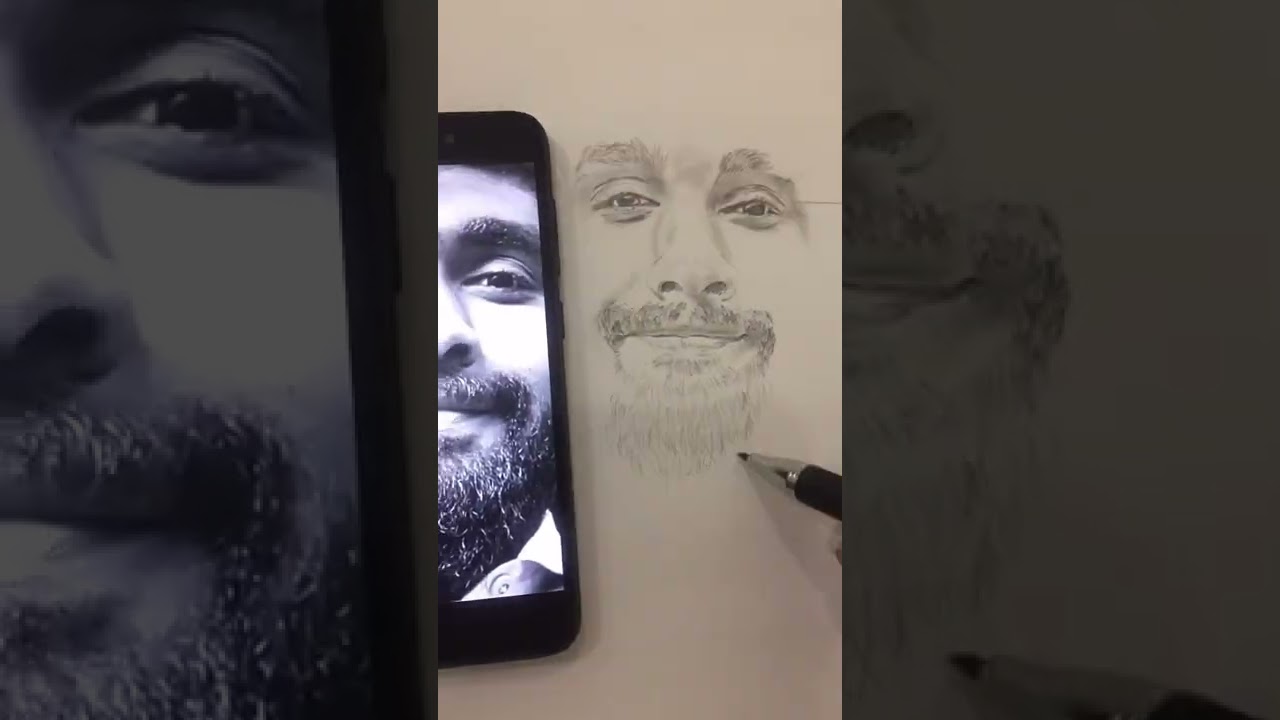 Sketch of Hanan Shah|Zi Art|Hanan Shah - YouTube