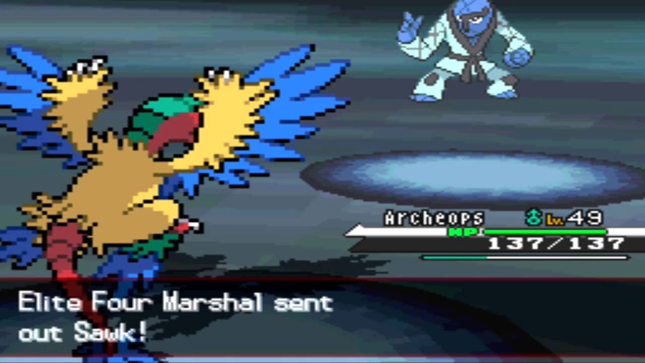 Pokémon White - Elite Four Marshal - YouTube