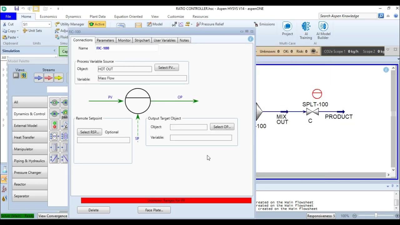 Dynamic Process Control (Split Range Controller) HYSYS DYNAMIC - YouTube