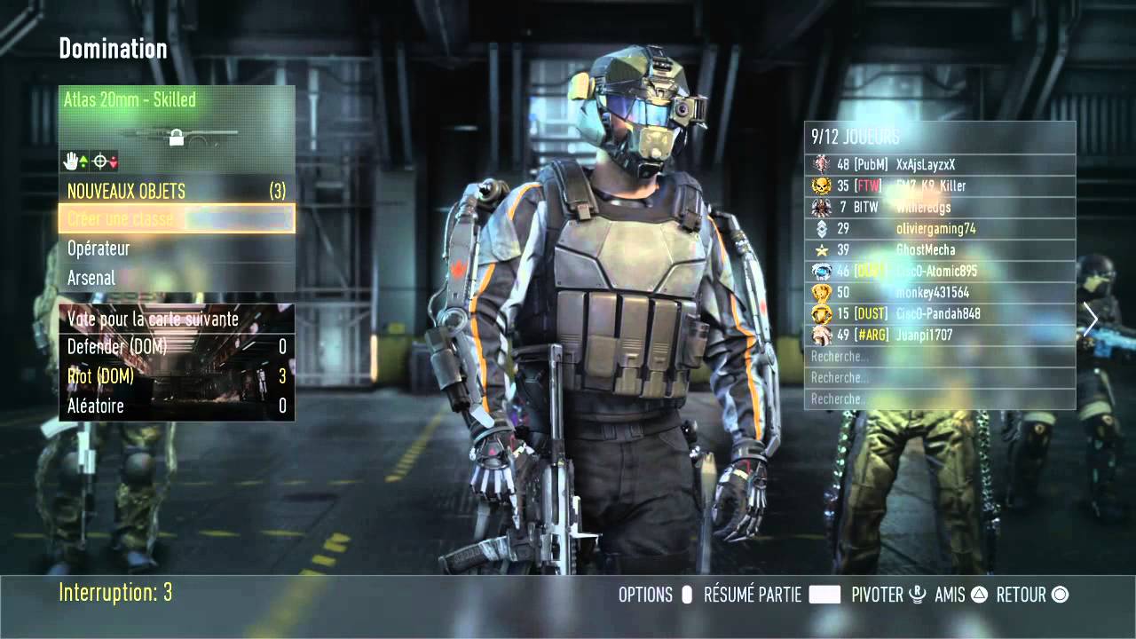 Gameplay sur Call of Duty advanced Warfare - YouTube