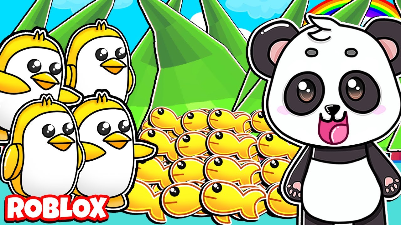 THROWING GOLDEN FISH UNTIL I GET A *GOLDEN* PENGUIN in Adopt Me! Roblox ...