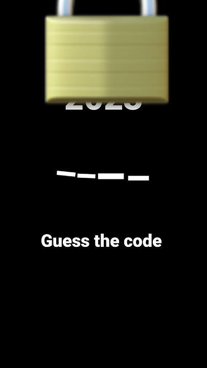 Guess the code - YouTube