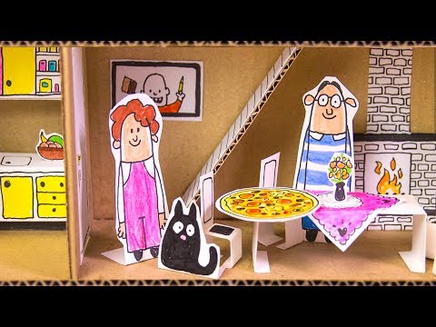 DIY Cardboard House of Paper 🏠 Easy Paper Crafts Ideas & Projects for Kids