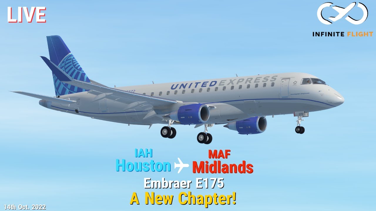 [Infinite Flight Live] A New Chapter Begins • United Express • E75L ...