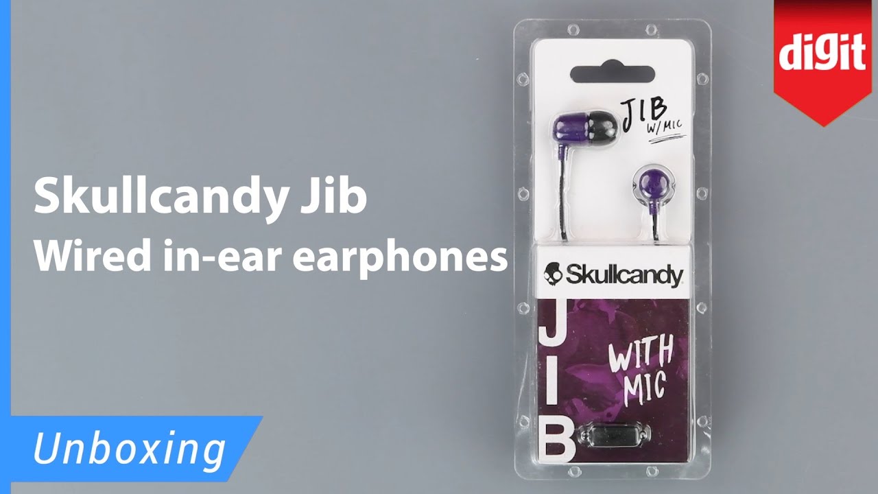 Skullcandy Jib Wired in-ear Earphones Unboxing - YouTube