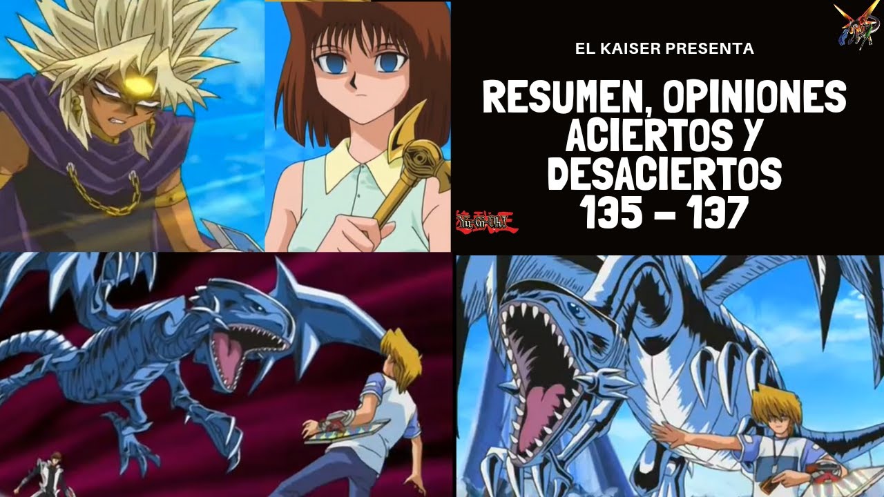 Yu-Gi-Oh! DM!! #135-137| MARIK VS TEA y JOEY VS KAIBA! RESUMEN ...