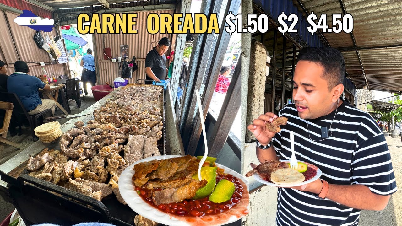 DELICIOSA CARNE OREADA EN EL CENTRO DE SAN SALVADOR preparada en el ...