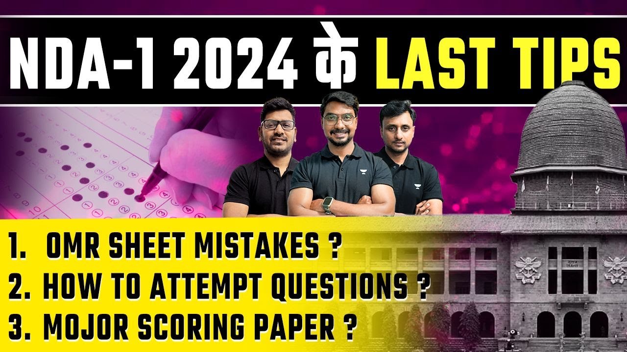 Last-Minute Tips & Tricks For NDA- 1 2024 | Akhil Kumar Roy & Vishal ...