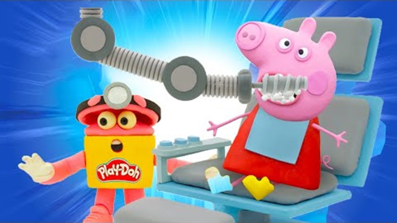 Peppa Pig's Dentist Visit 🦷Kids Animation | Play-Doh Videos | The Play ...