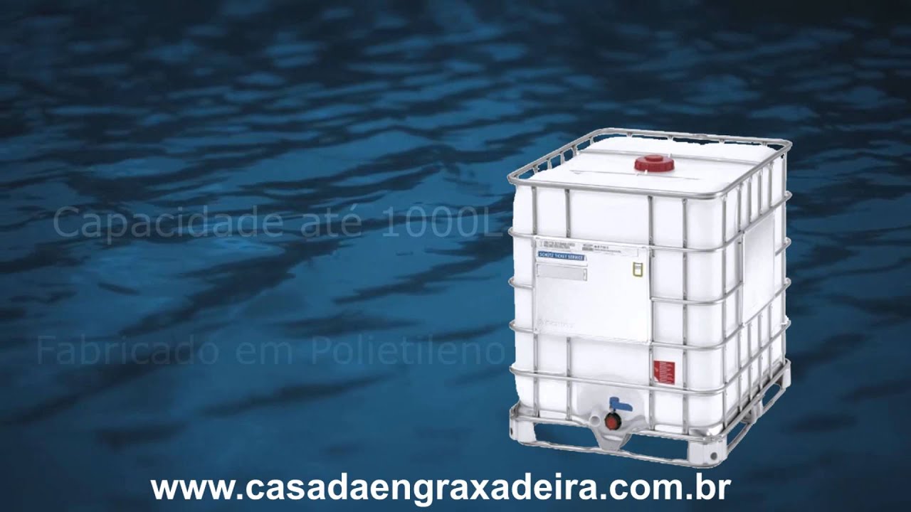 Tanque IBC 1000L com Lacre do Inmetro e Protetor em Alumínio - YouTube